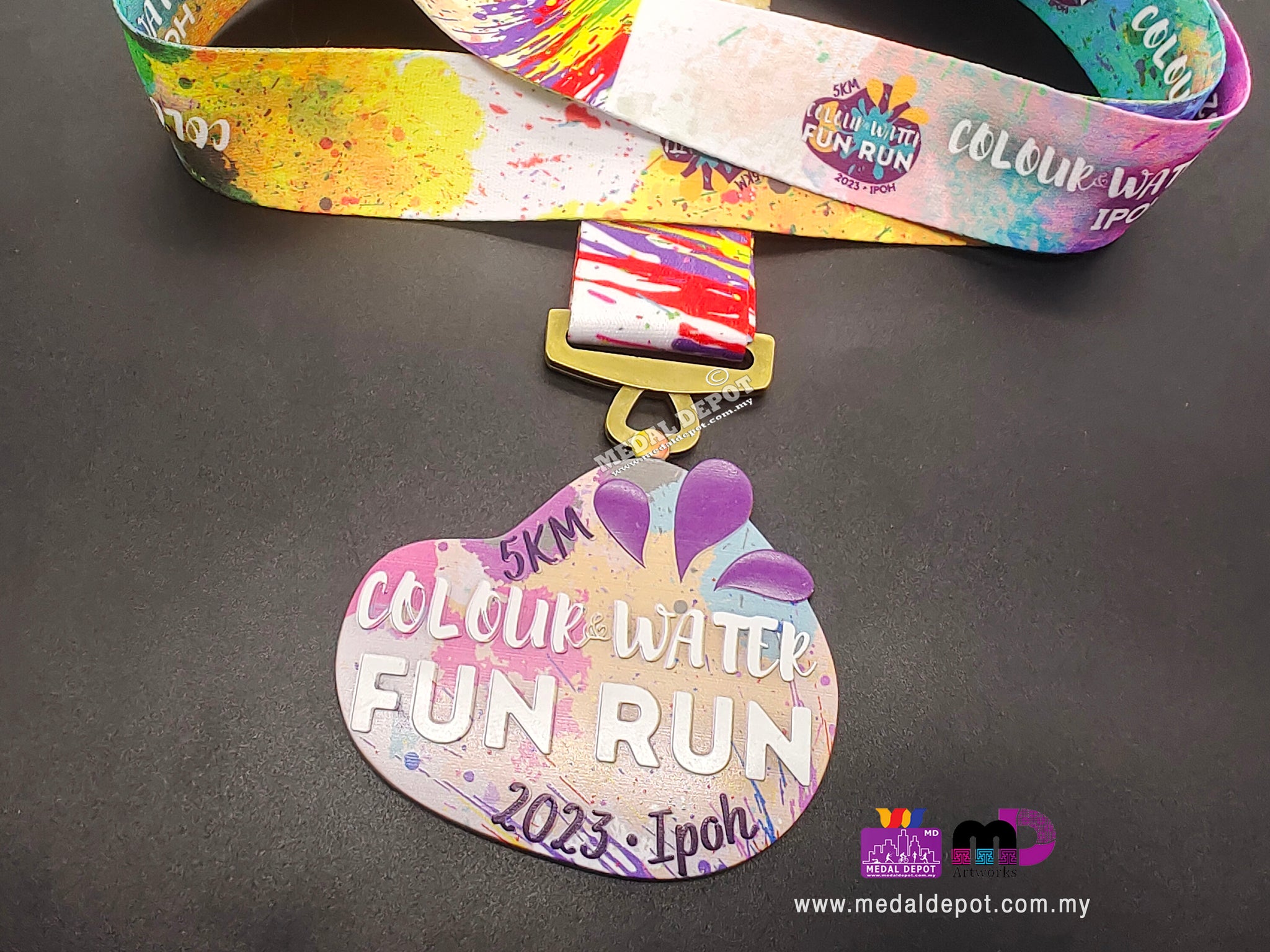COLOUR & WATER FUN RUN 2023 – Medal Depot