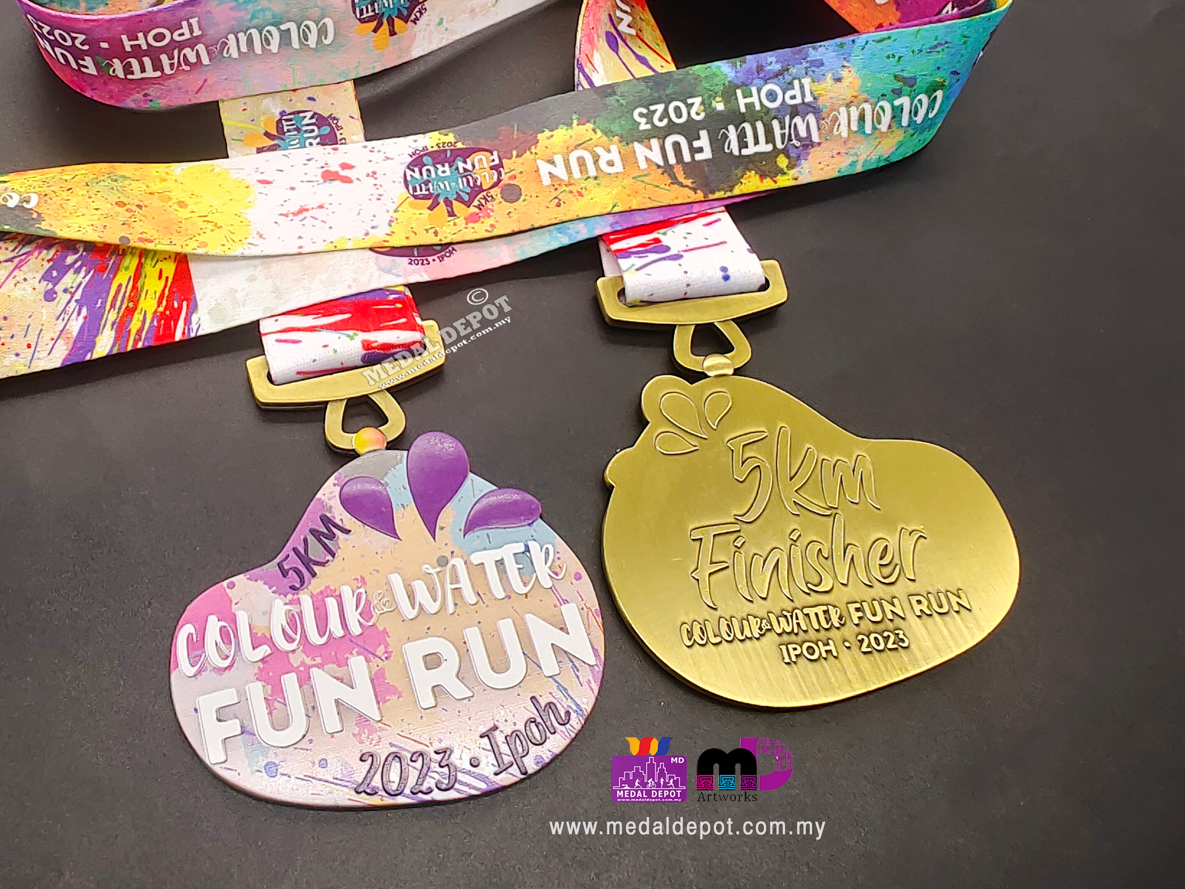 COLOUR & WATER FUN RUN 2023 – Medal Depot