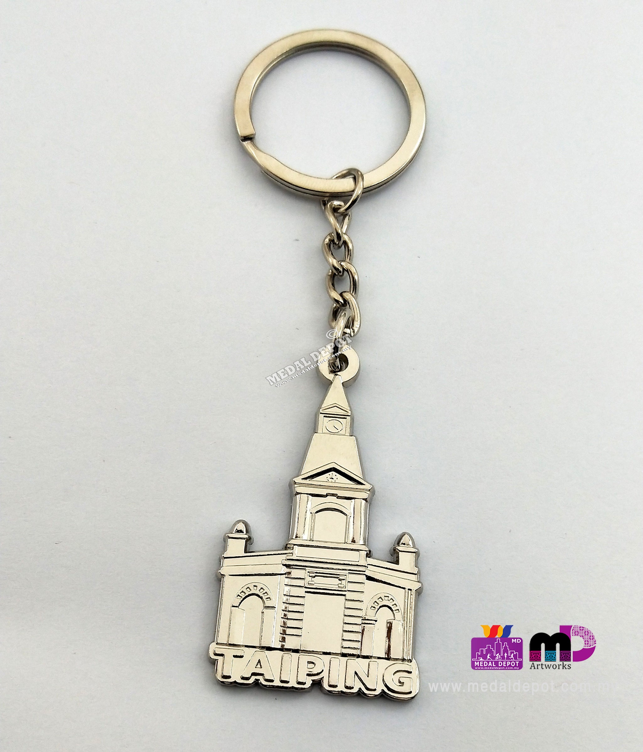 Taiping clock tower keychain – Medal Depot